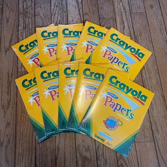 Crayola | Office | Packs Crayola Stardust Pattern Papers Inkjet ...
